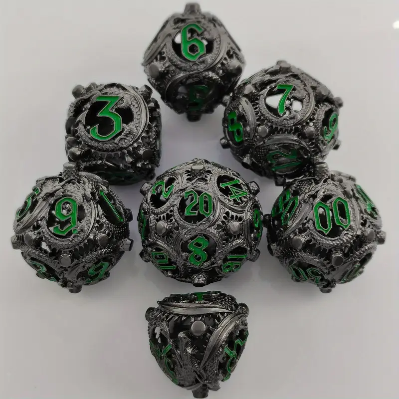 Metal Hollow Dragon Dice Set Polyhedral Roleplaying Dice - Temu Metal Hollow Dragon Dice Set Polyhedral Roleplaying Dice - Temu