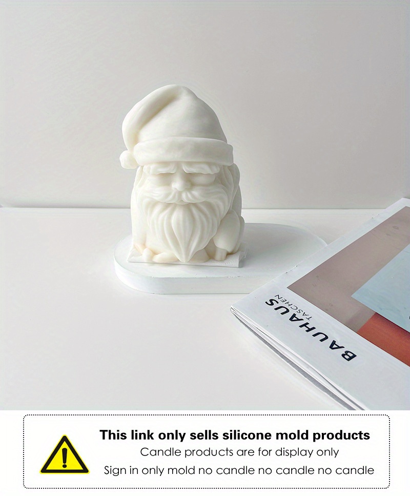 Santa Claus Candle Mold Diy Christmas Aromatherapy Candle - Temu United ...