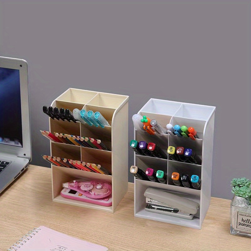 Slant Insertion Desktop Storage Pen Holder Pen Holder - Temu United Kingdom