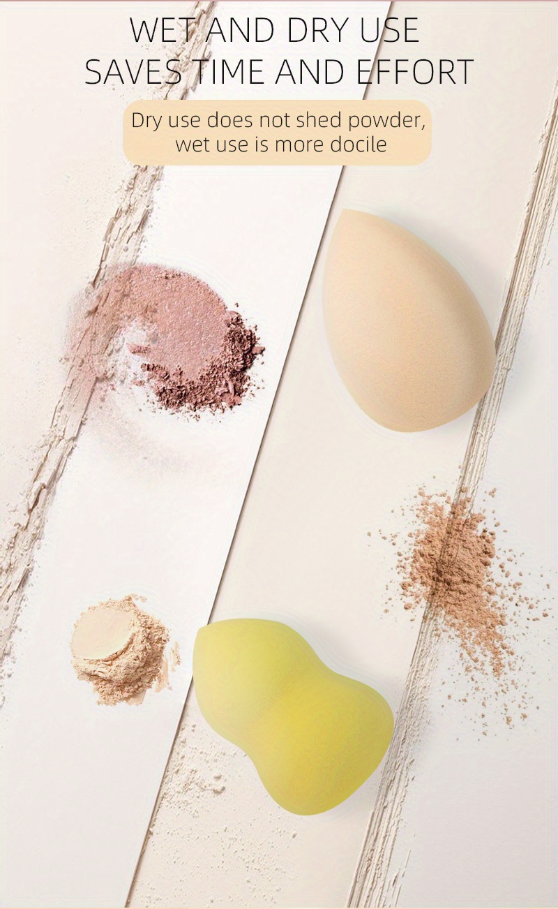 Colored Makeup Sponges Kit Soft Wet Dry Use Foundation - Temu New Zealand