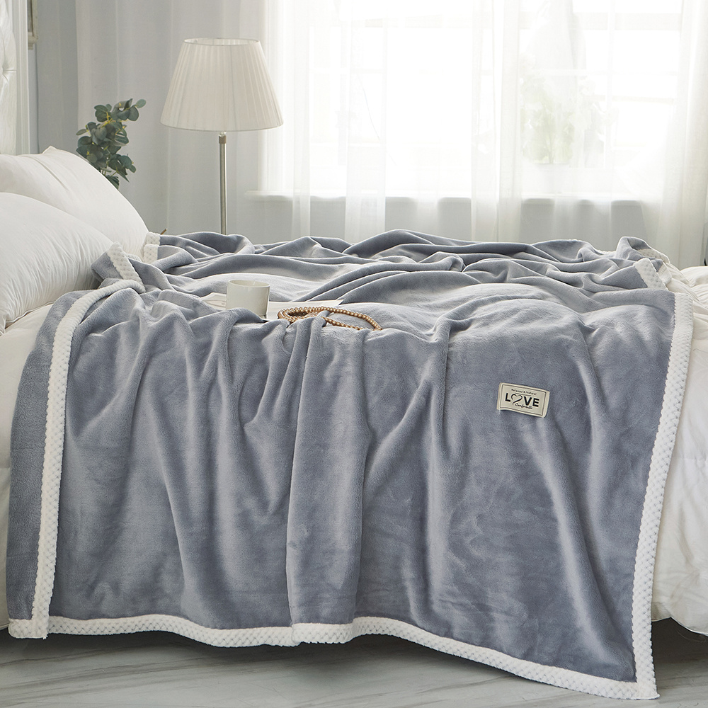 Cozy Warm Microfiber Fleece Blanket Soft Plush Bedding - Temu United ...