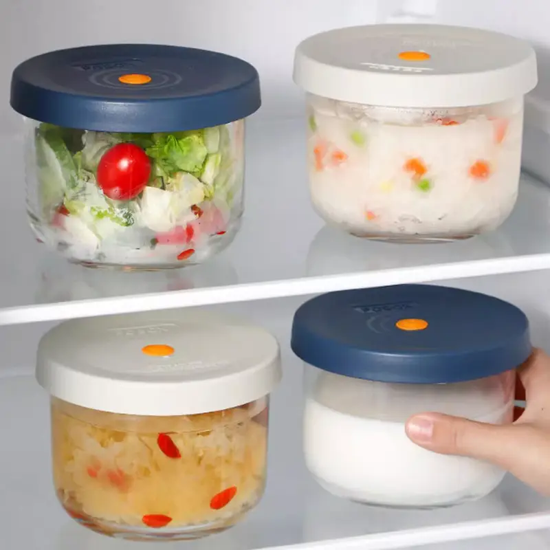 蓋付きフルーツ弁当箱1個 蓋付き丸型密閉鮮度保持ボックス 密閉収納ボックス 弁当箱 学校 食堂 学校のティーンエイジャー Temu Japan