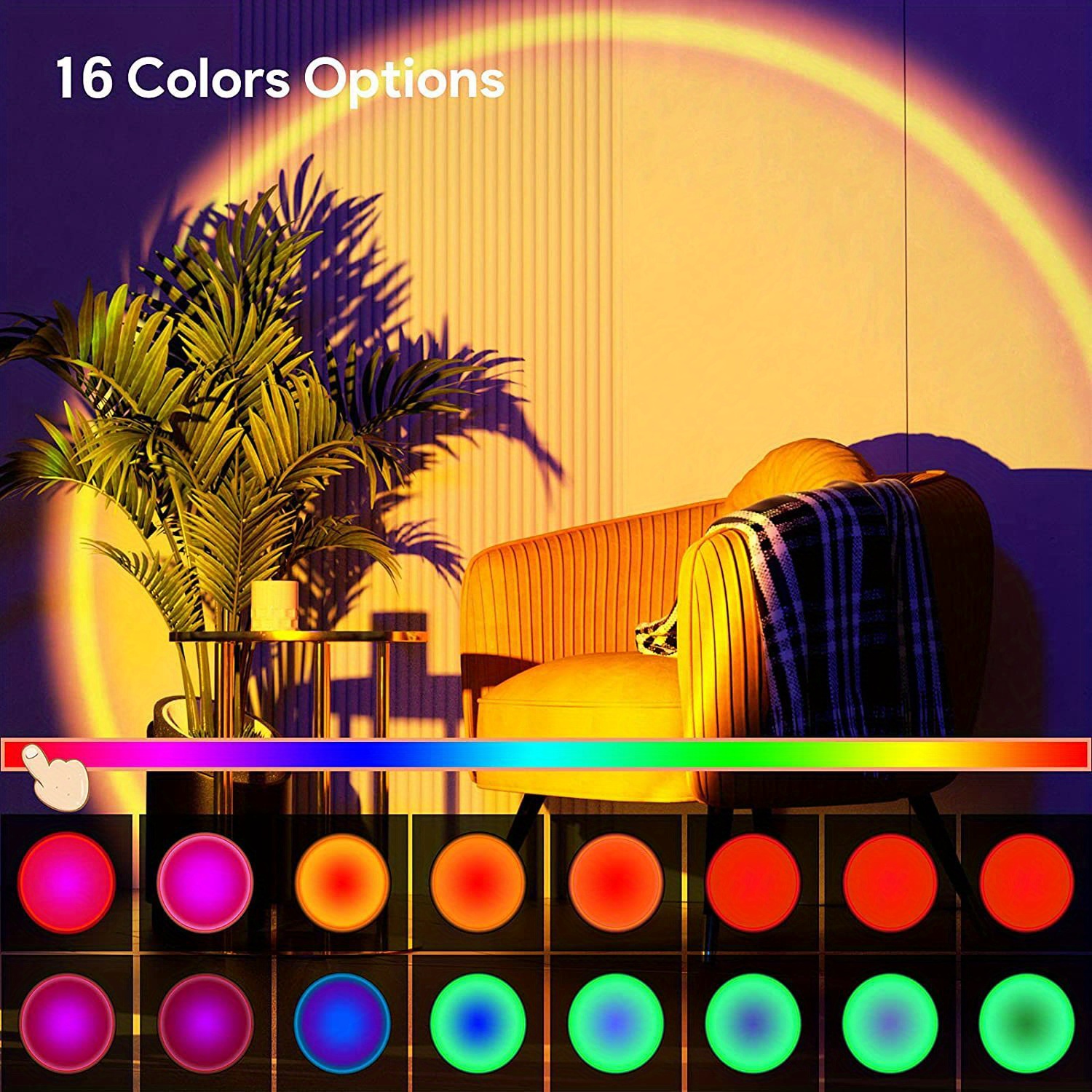 Sunset Lamp Control Color changing Projection - Temu New Zealand