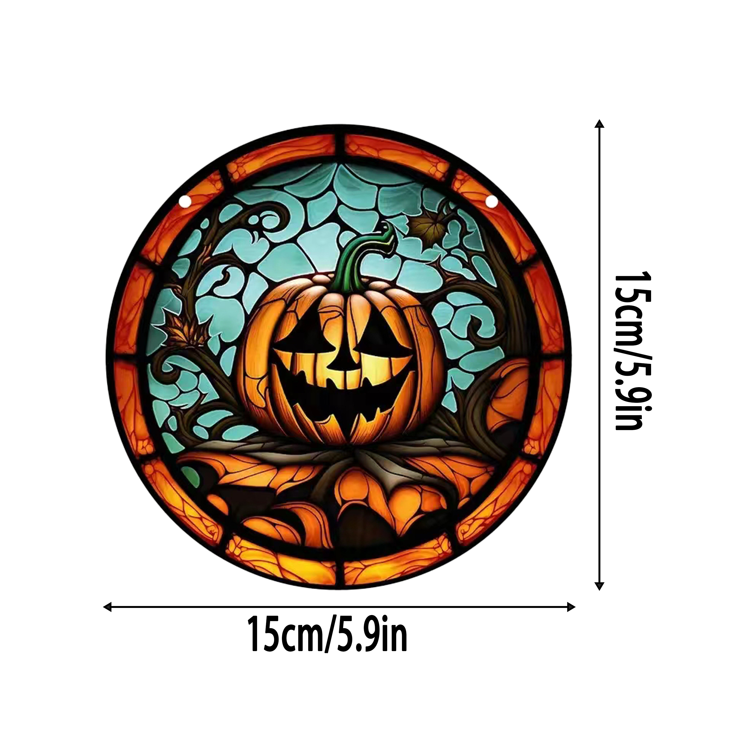 Halloween Horror Pumpkin/ Ghost Acrylic Round Decoration - Temu Australia