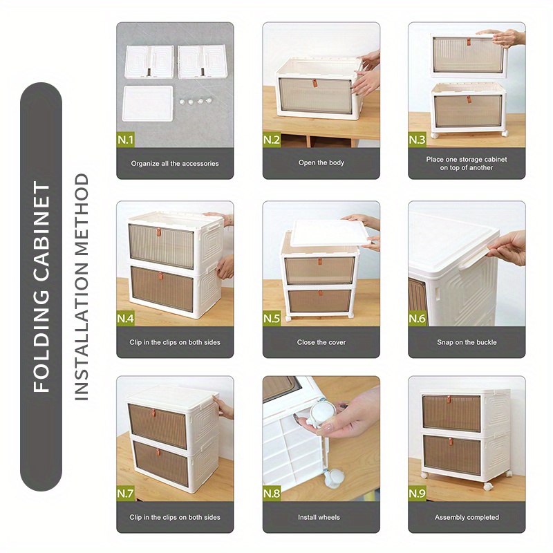 folding shoe storage box portable transparent shoes - {region_name}