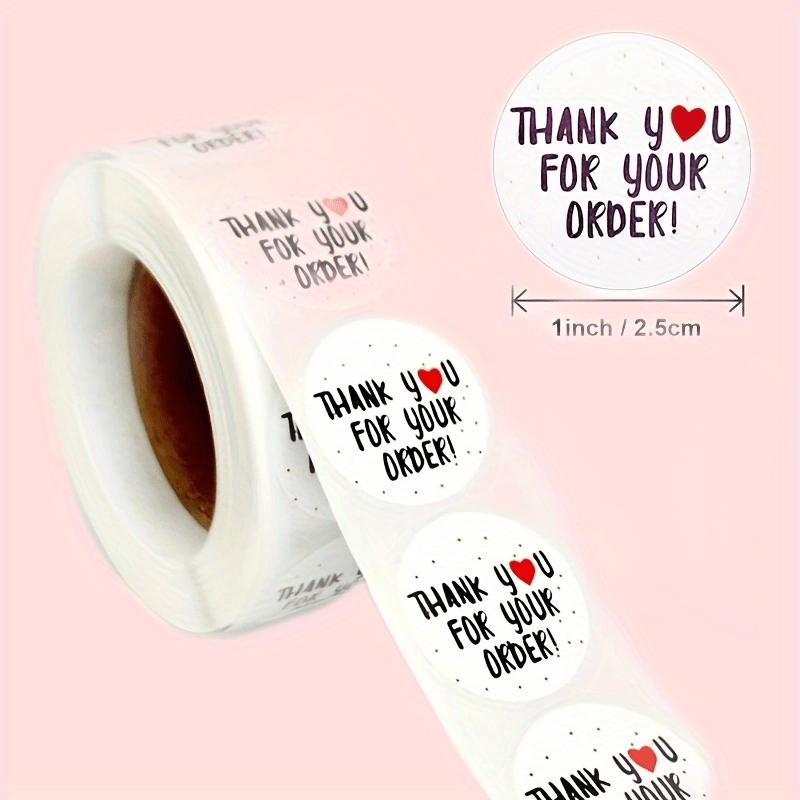 hot selling coated paper thank order gift label stickers - Temu Australia