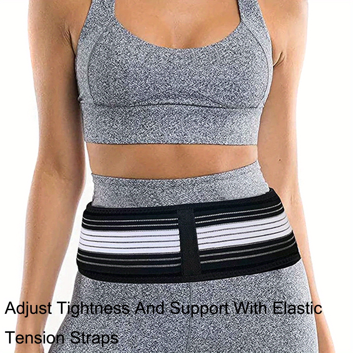 Sacroiliac Hip Belt Elastic Lower Back Brace Men Women Hip - Temu Australia