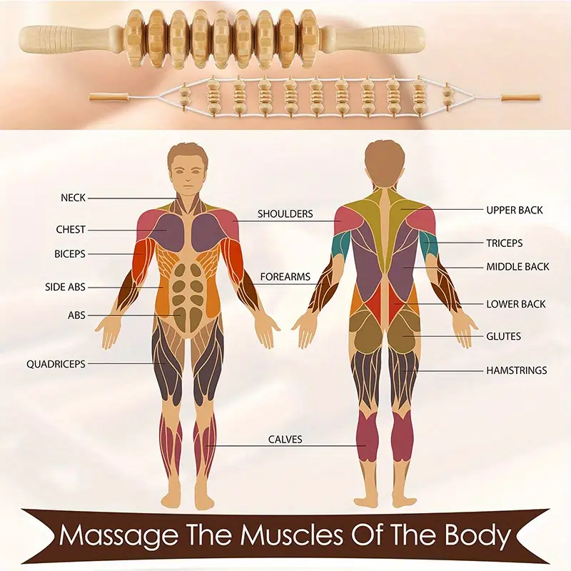 Curved Wood Roller Massage Tools Wood Manual Self Massage Temu