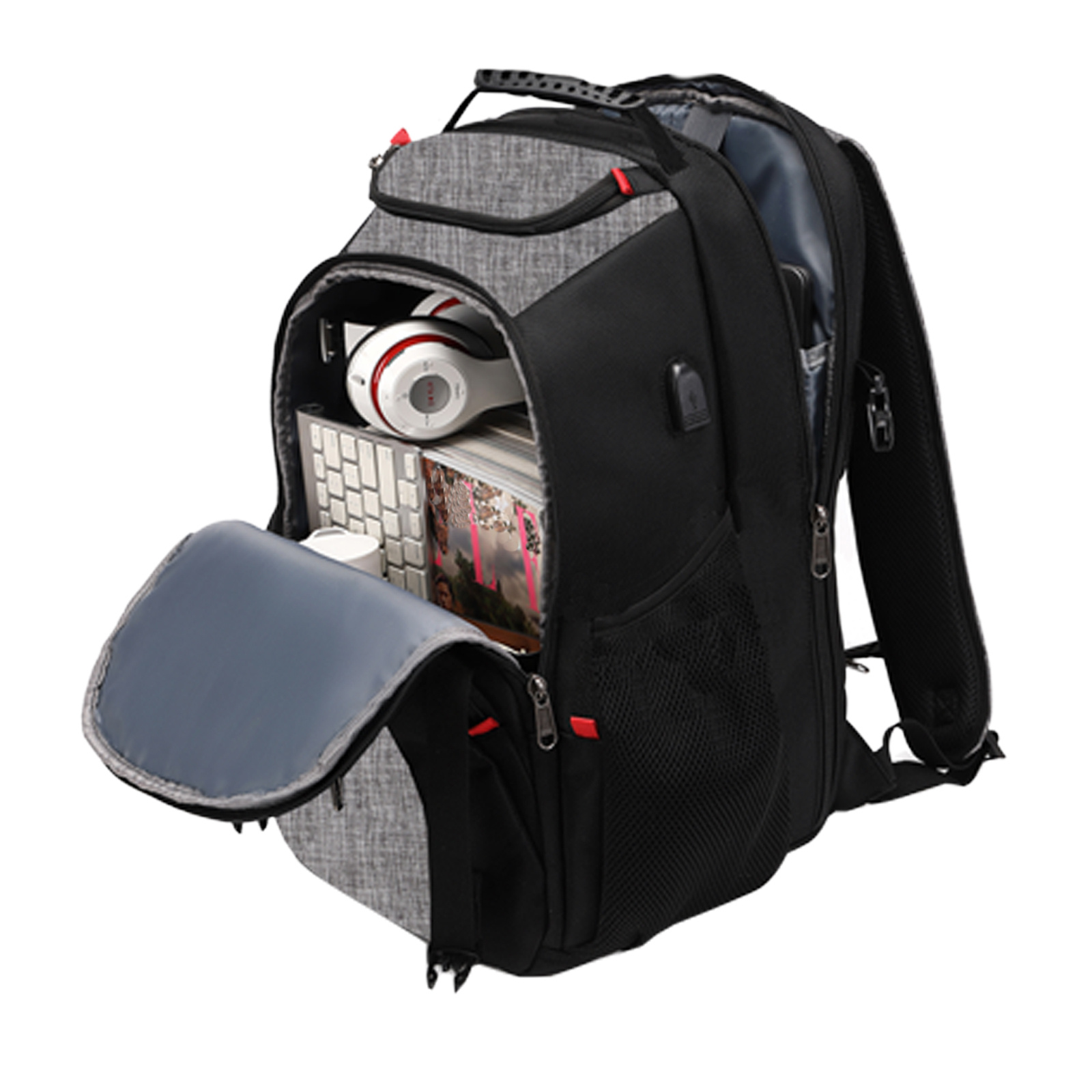 Fashion Casual Laptop Backpack Usb Charging Large Capacity - Temu Australia