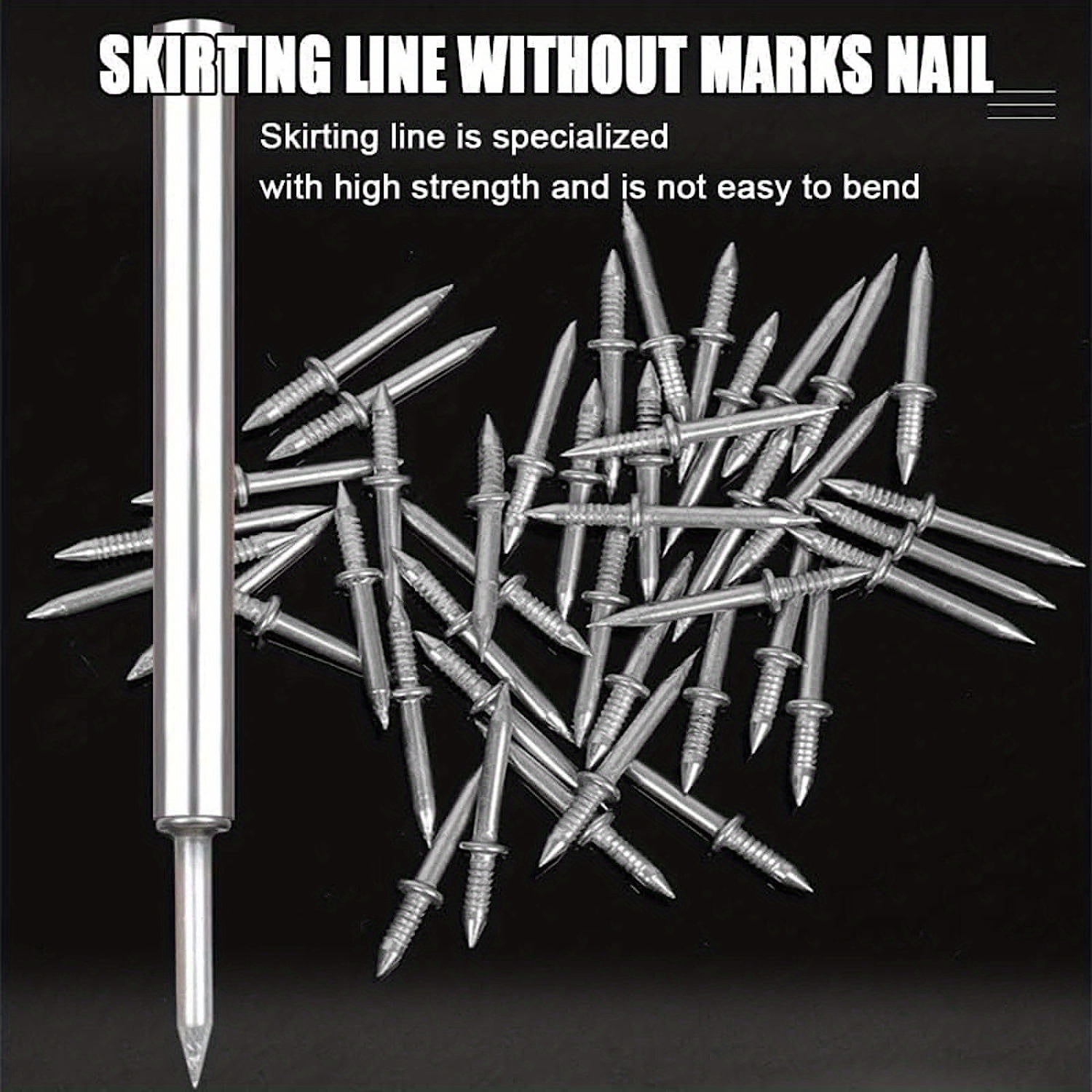Double ended Skirting Line Seamless Nails Double ended Nails - Temu
