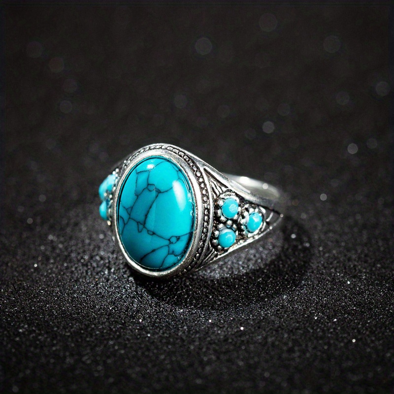 men's retro ring pine stone men's - {region_name}