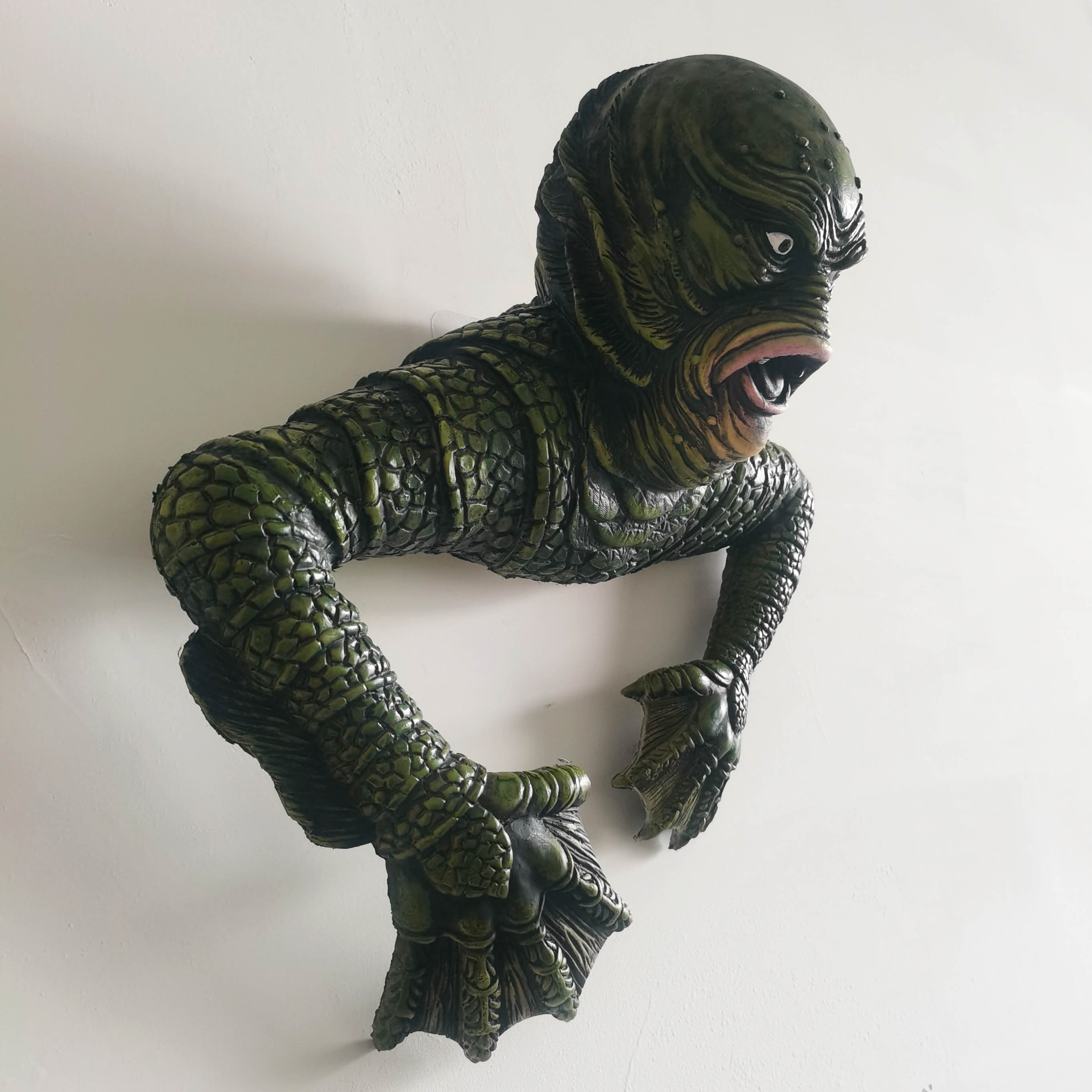 Creature Black Lagoon Grave Sculpture Spooky Wizard Statue - Temu