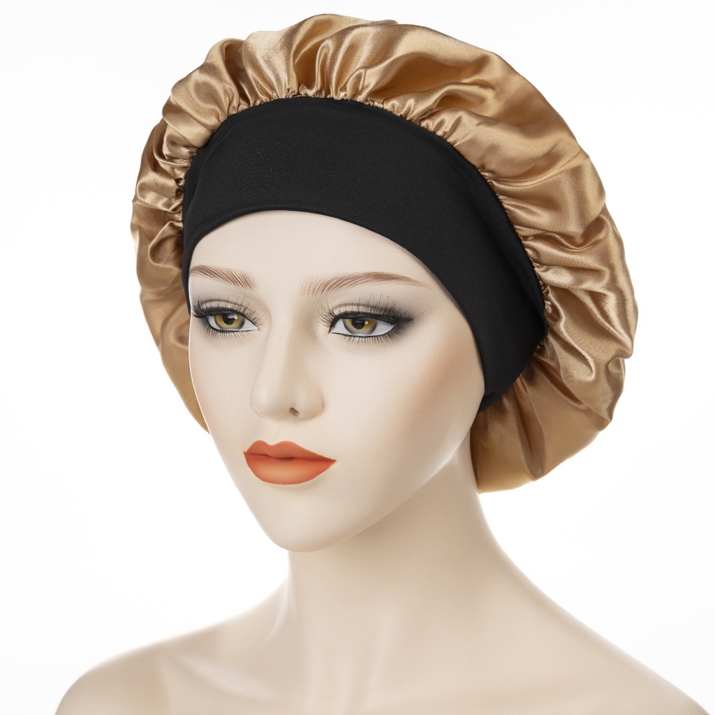 Satin Bonnet Hair Bonnet Sleeping Reusable Adjusting Hair - Temu New ...