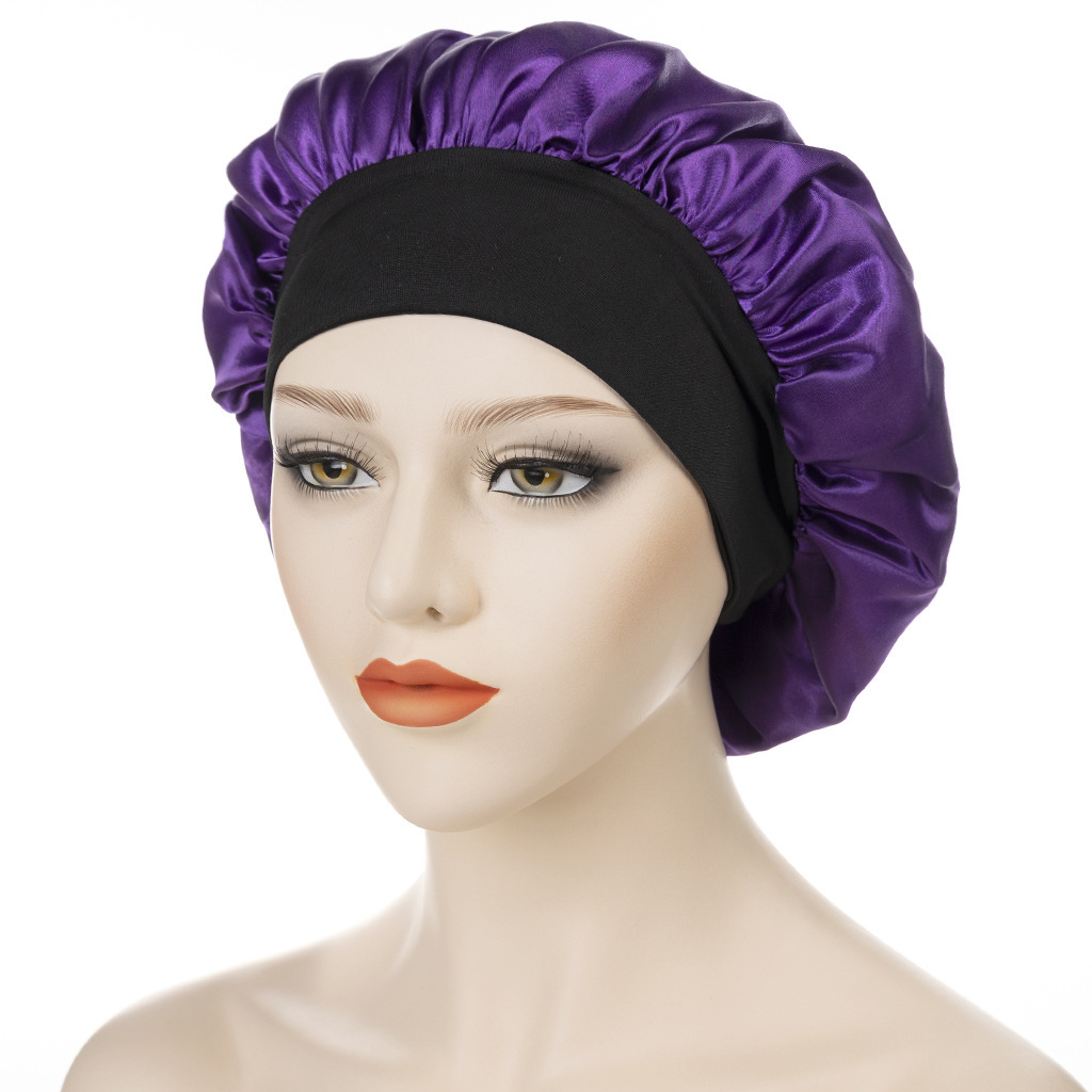 Satin Bonnet Hair Bonnet Sleeping Reusable Adjusting Hair - Temu New ...
