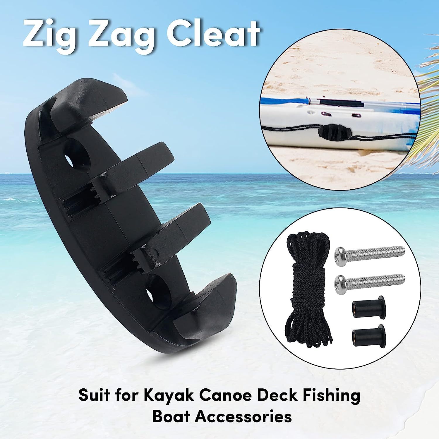 Kayak Rope Set Zig Zag Cleat Rope/pulleys/pad - Temu Netherlands