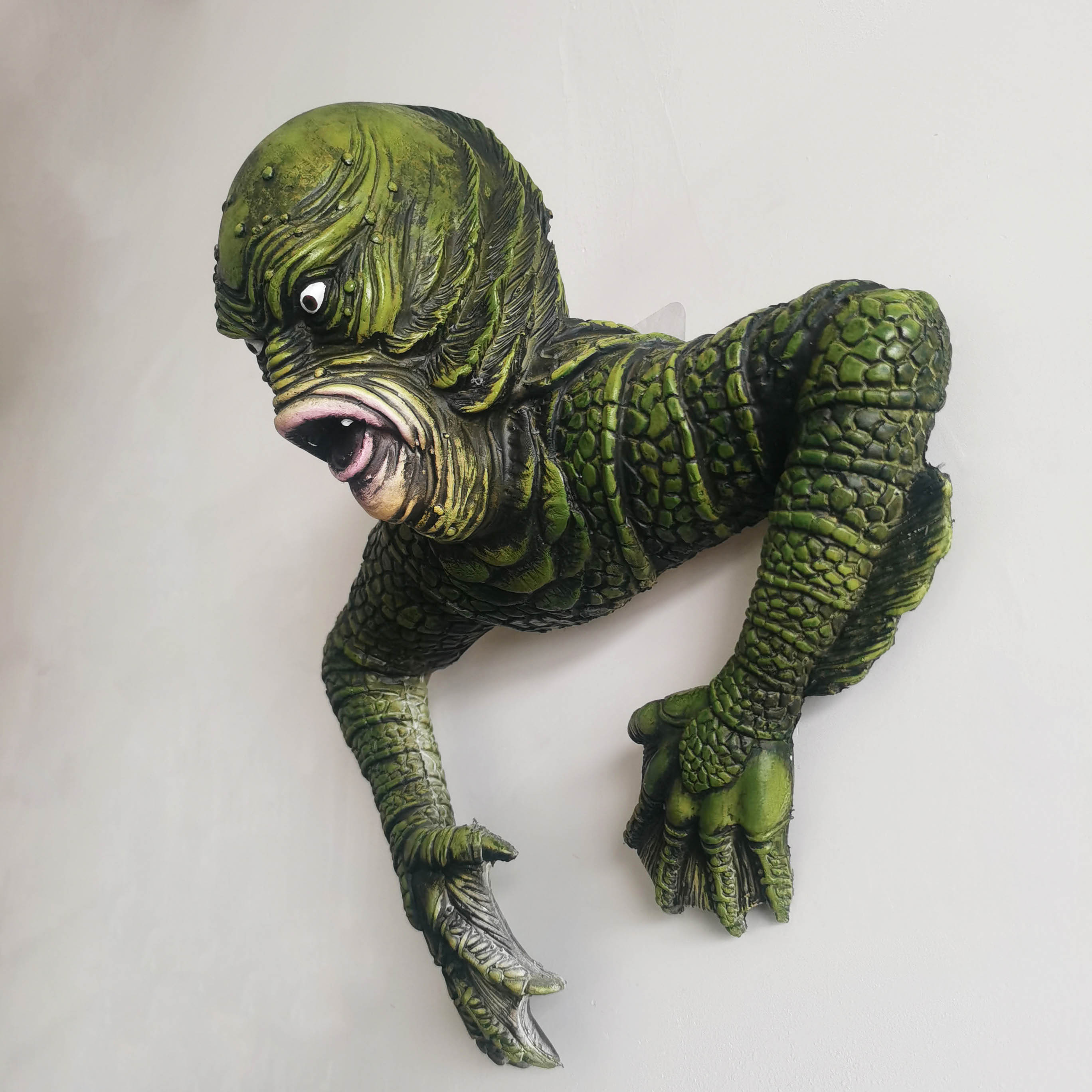 Creature Black Lagoon Grave Sculpture Spooky Wizard Statue - Temu