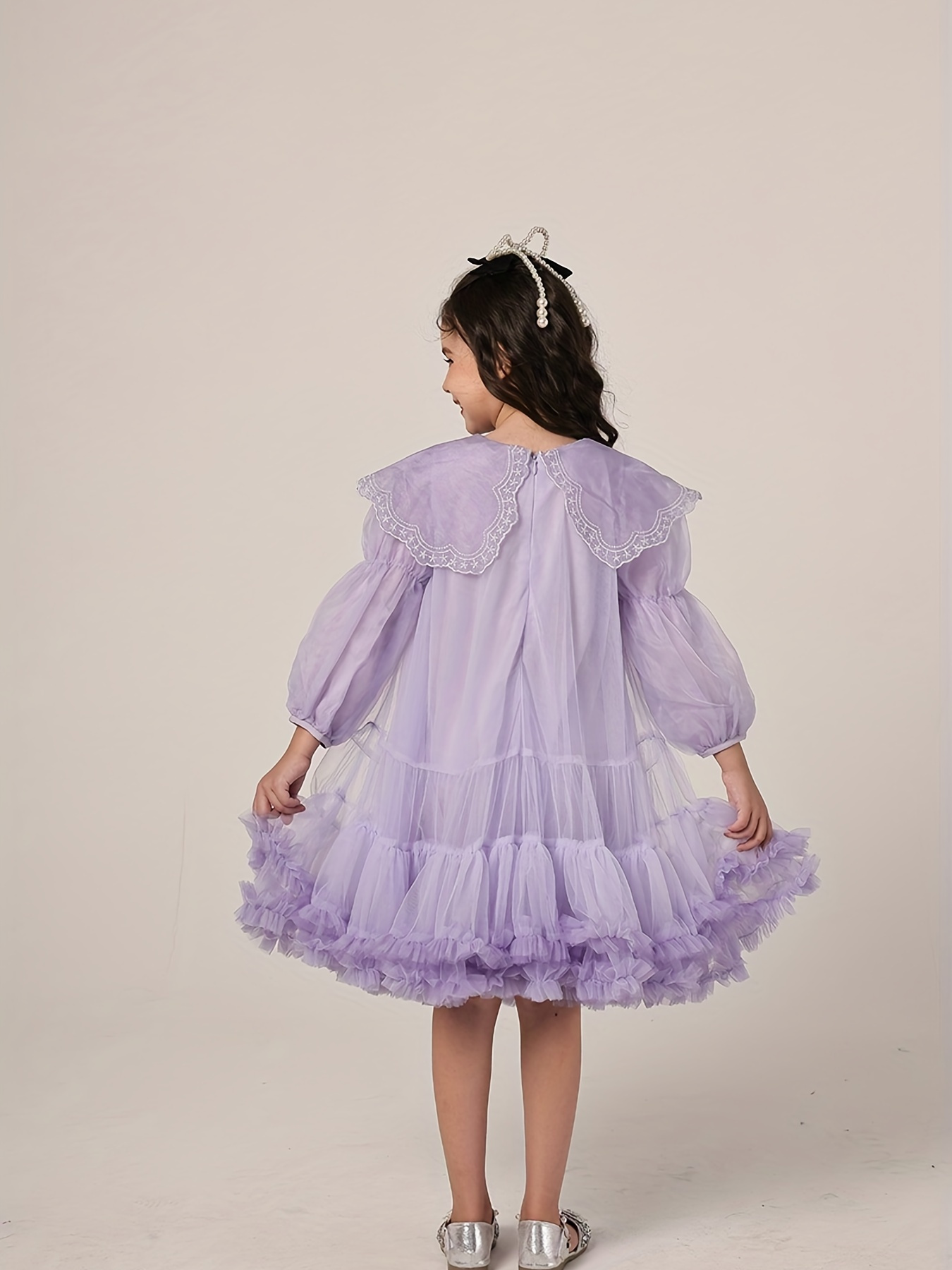 Girls Princess Tutu Dress Layered Soft Swing Fit Party - Temu Australia