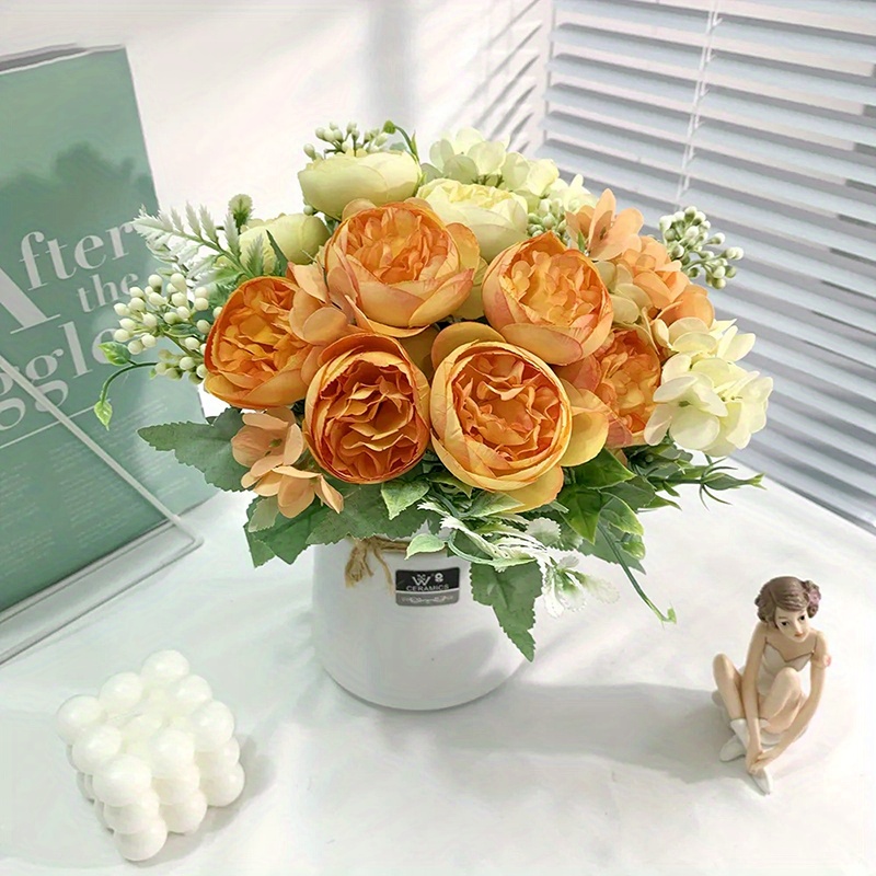 Artificial Flowers Hydrangea Peony Berry Combo Flower - Temu Australia