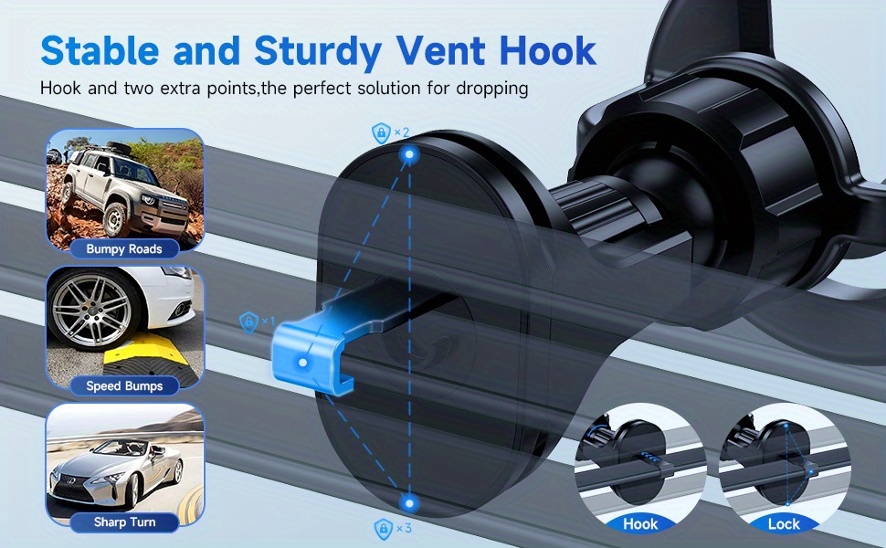 Magnetic Air Vent Phone Mount Socket Grip - Temu Canada
