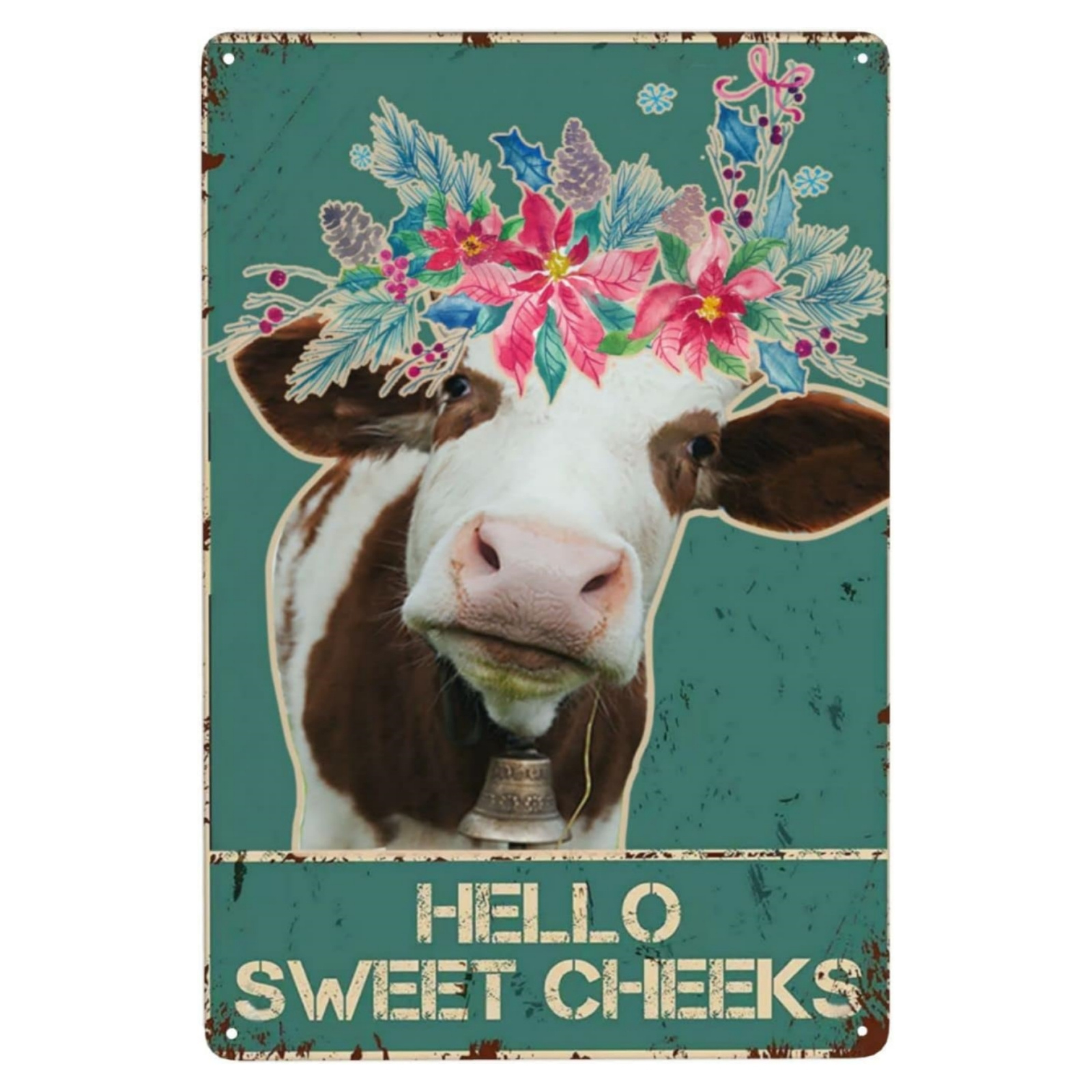 Retro Metal Aluminum Signs Sweet Cheeks Cow Vintage Tin - Temu Philippines