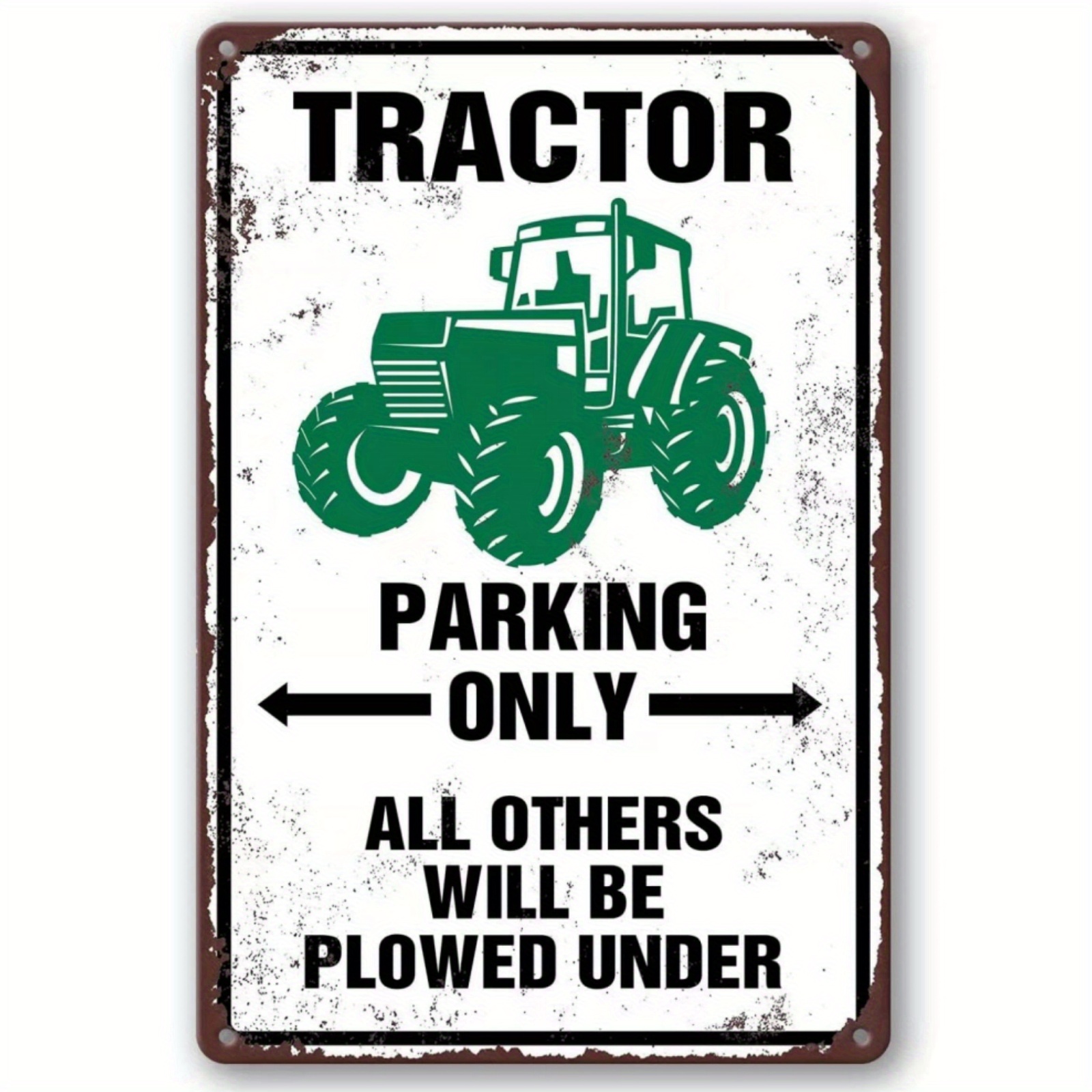Tractor Tin Signs Antique Tractor Wall Tractor Parking - Temu New Zealand