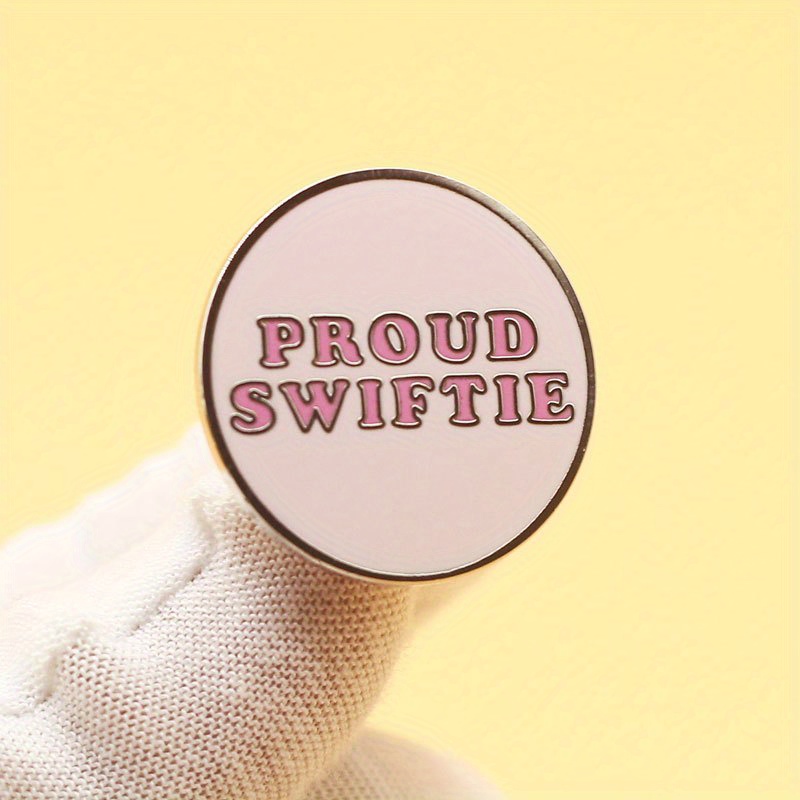 Round Metal Badge Music Brooch Popular Song Enamel Badge Collar Pins ...