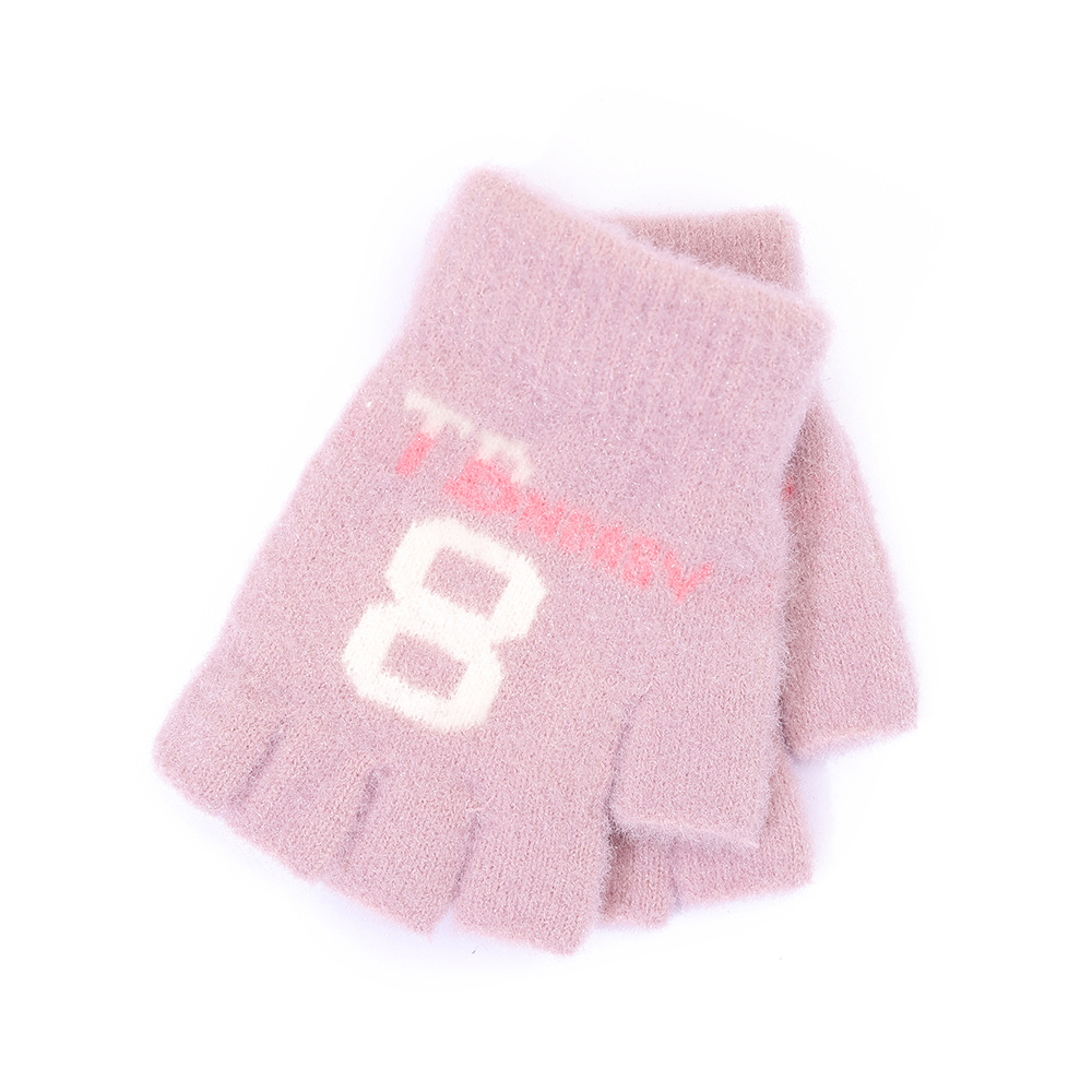 children's coldproof warm soft half finger gloves letter - Temu Norway