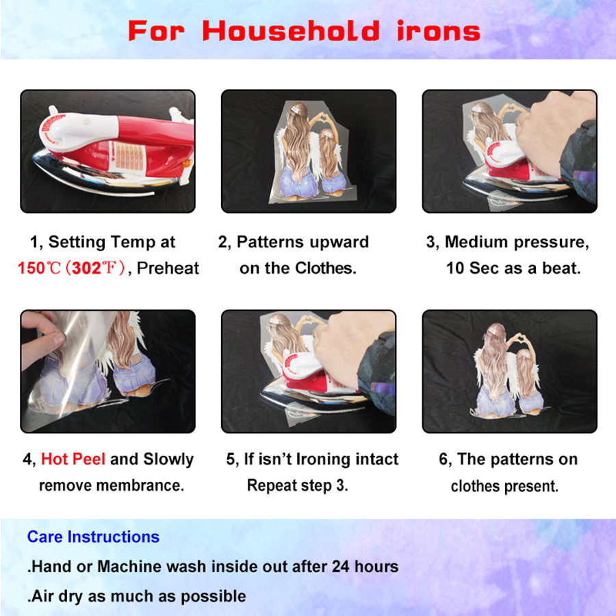 Colorful Elephant Heat Transfer Vinyl Sticker Watercolor - Temu Australia