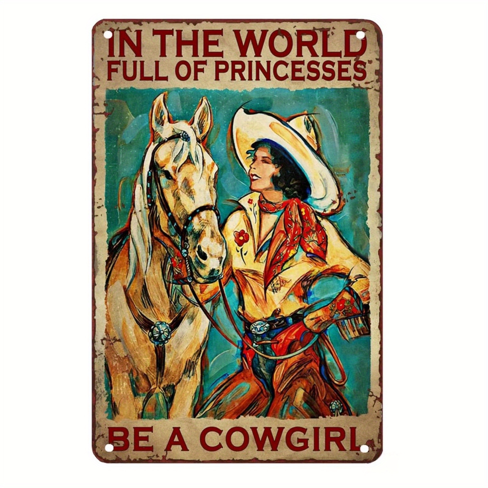 inspirational wall decor cowgirl horse full - Temu New Zealand