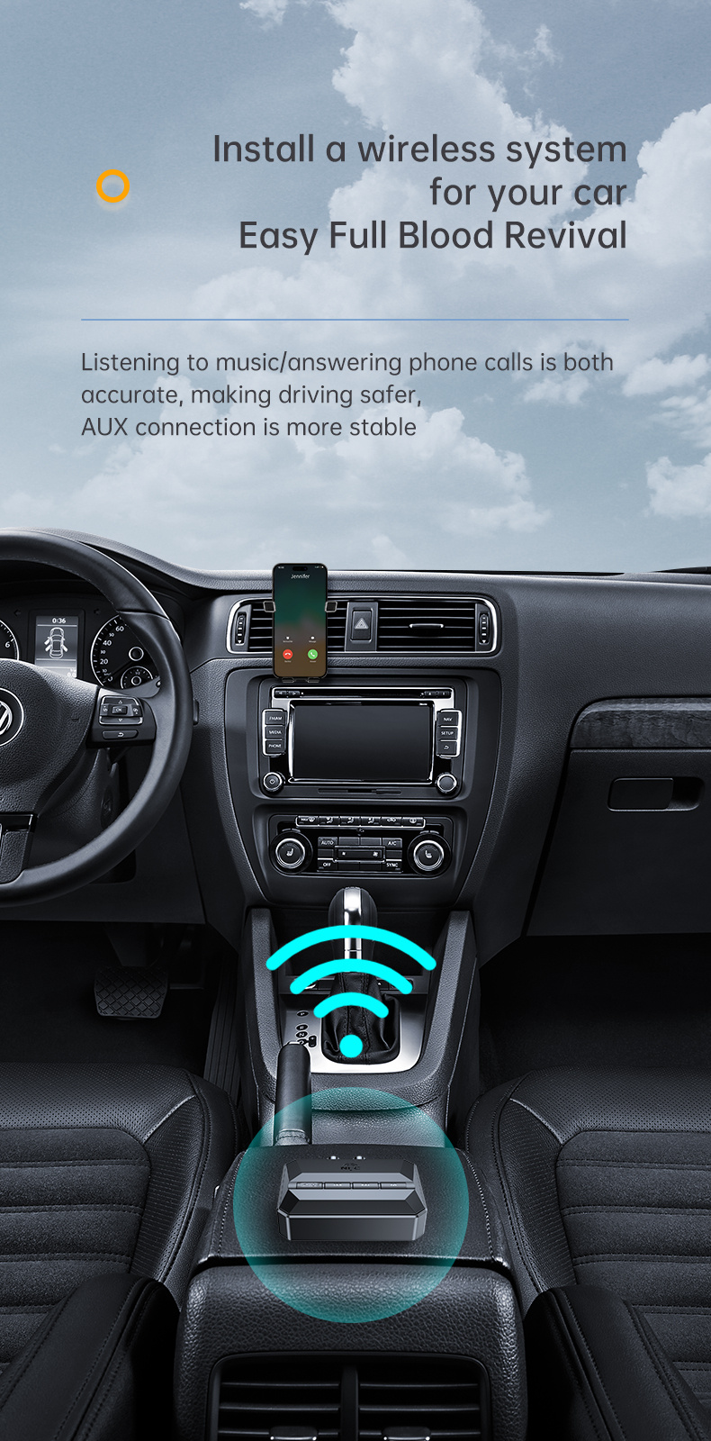 Car Wireless Receiver 5.3 Stereo Audio Power Amplifier - Temu New Zealand