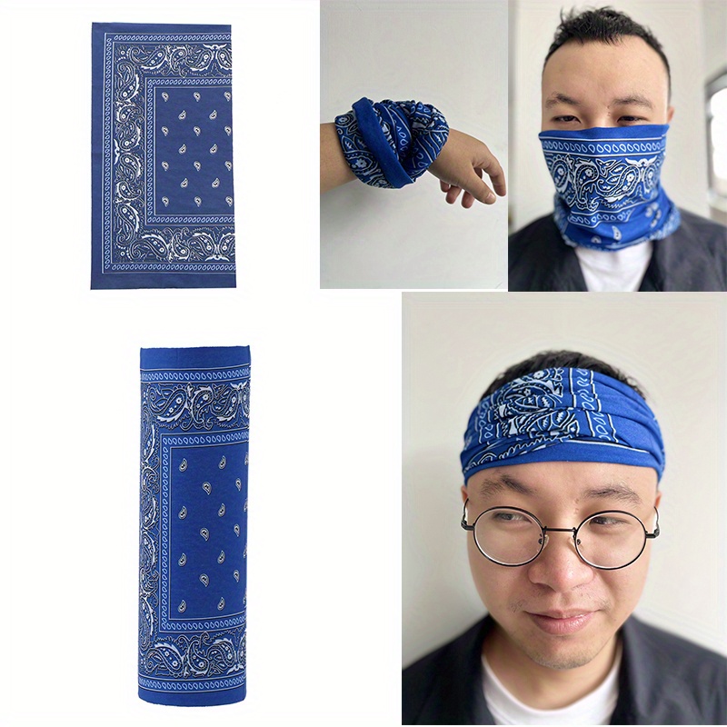 1pc Seamless Flower Half Face Series Magic Headscarf For Outdoor ...