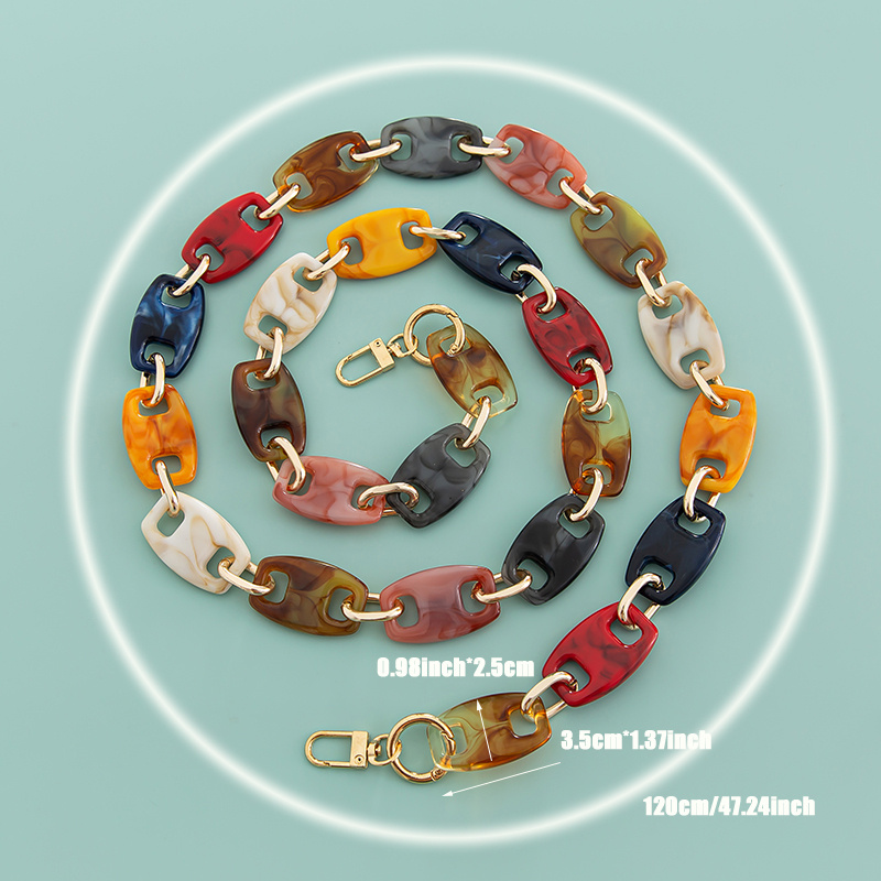 Large Acrylic Mixed Color Metal Chain High Quality Hardware - Temu ...