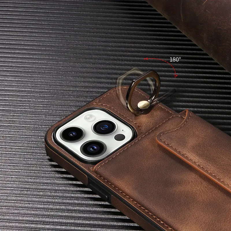 Finger Ring Wallet Artificial Leather Case Protective - Temu Australia Finger Ring Wallet Artificial Leather Case Protective - Temu Australia