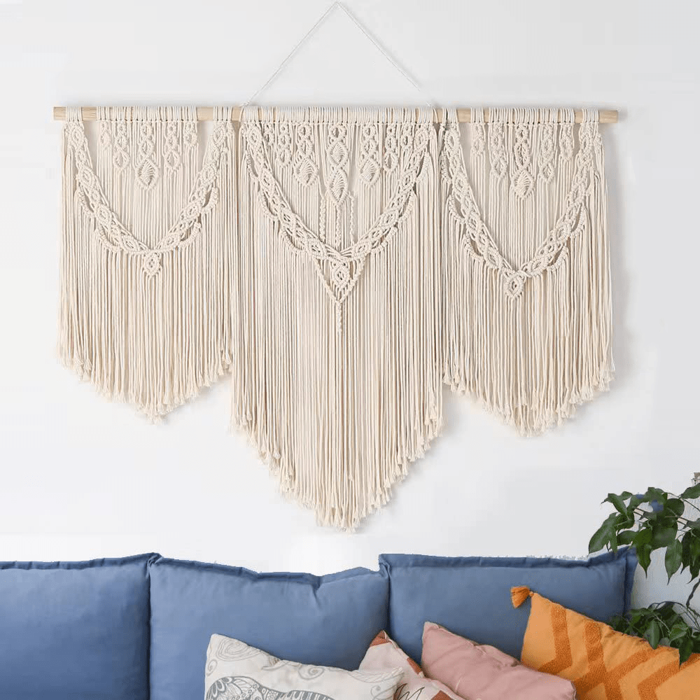 Large Macrame Wall Hanging Tapestry Macrame Wall Decor - Temu