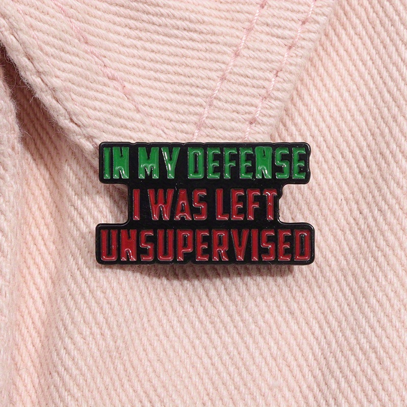 Unsupervised Troublemaker Pin Men Green Red Sarcasm Badge - Temu