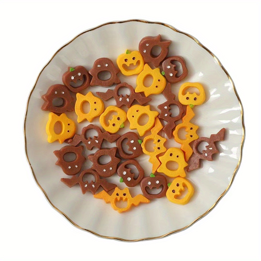 Halloween Cute Candy Resin Accessories Pumpkin Bat Ghost - Temu Ireland