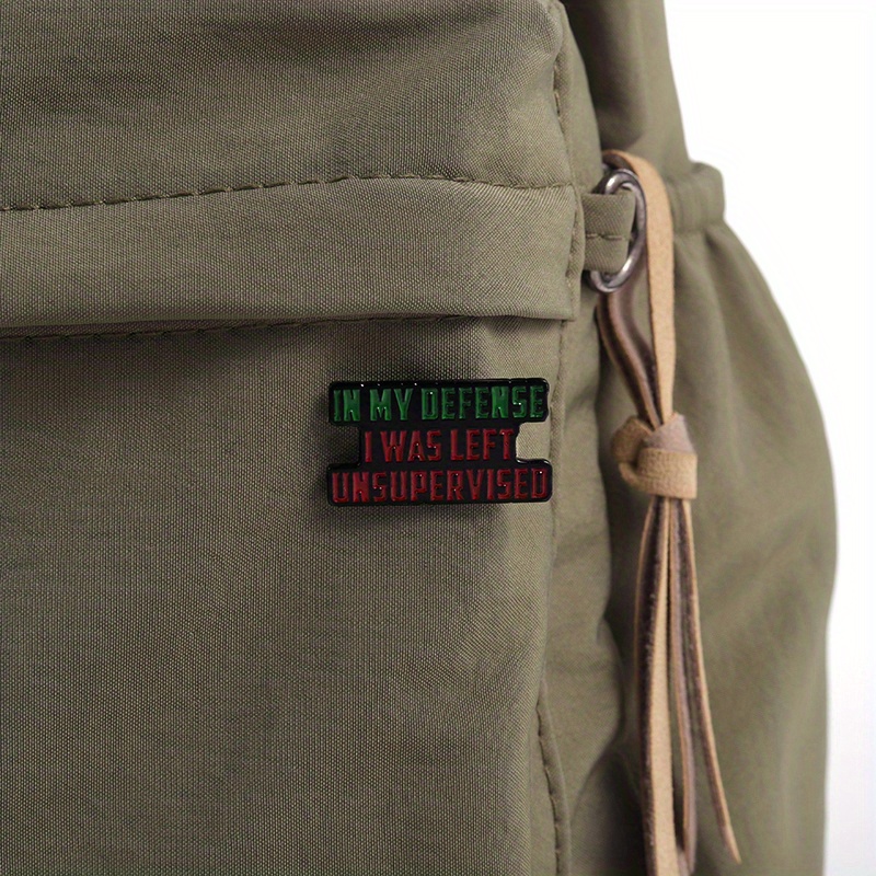Unsupervised Troublemaker Pin Men Green Red Sarcasm Badge - Temu