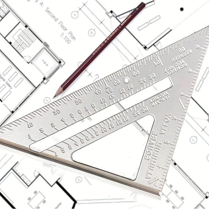 Triangle Ruler Aluminum Quick Protractor - Temu