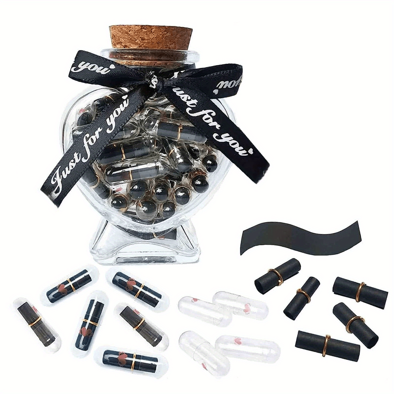 Cute Capsule Message Love Letters Plastic Capsule Love - Temu