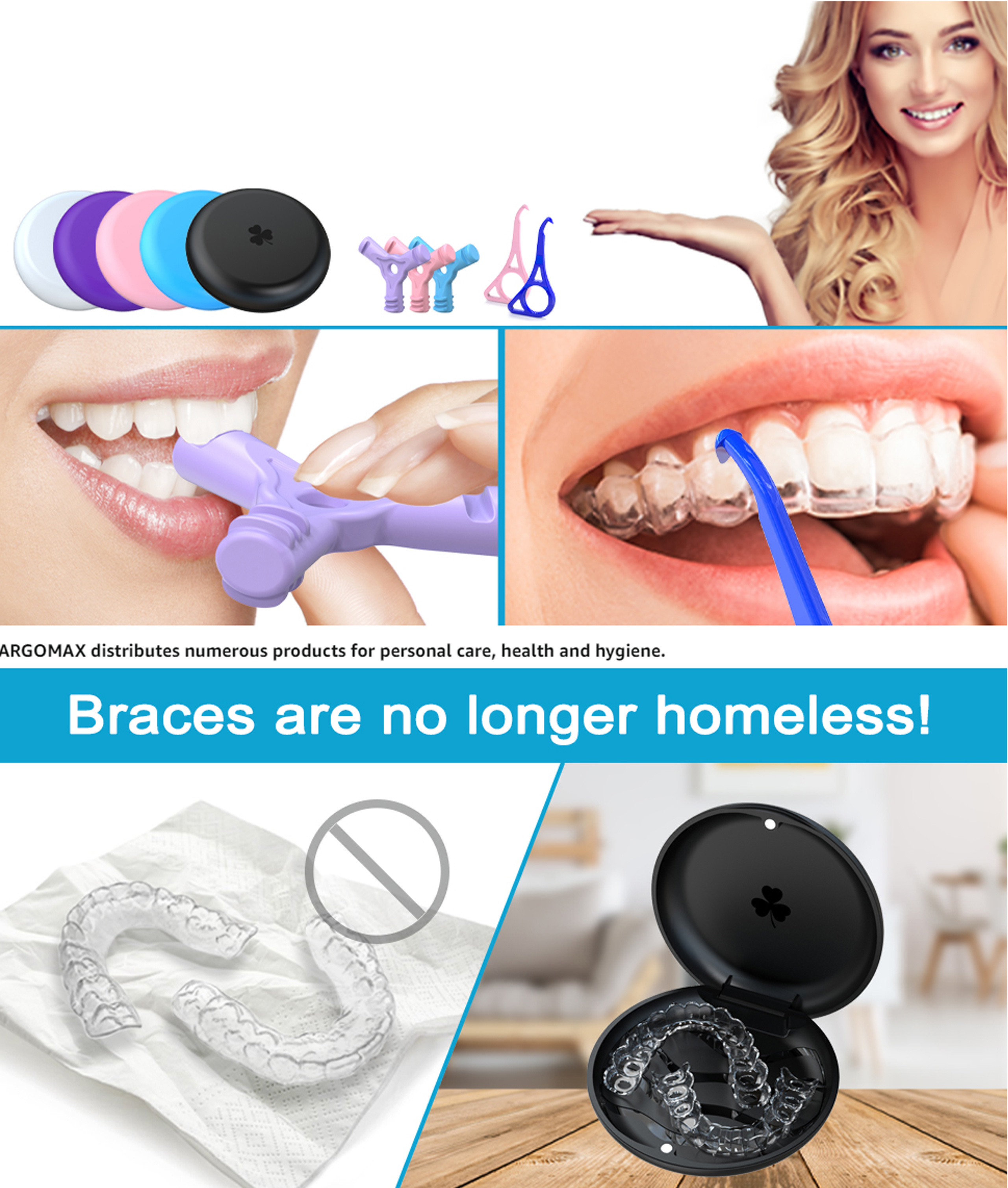 Aligner Case Orthodontic Retainer Case Denture Holder Case - Temu Norway