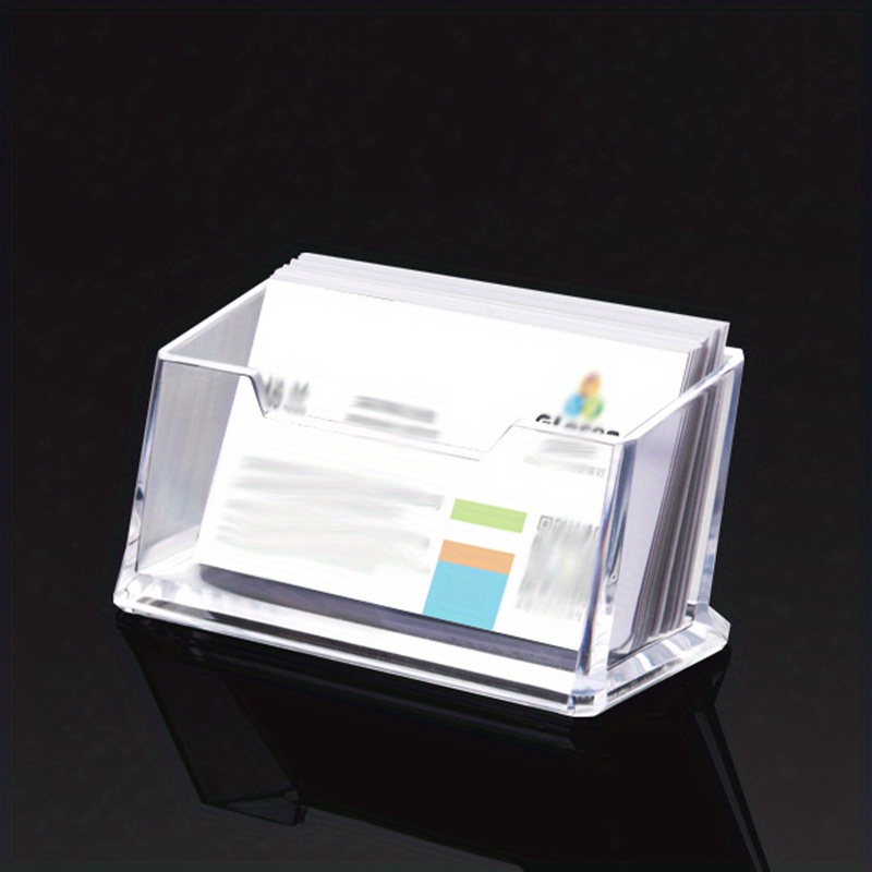 Transparent Single layer Plastic Business Card Holder - Temu Australia