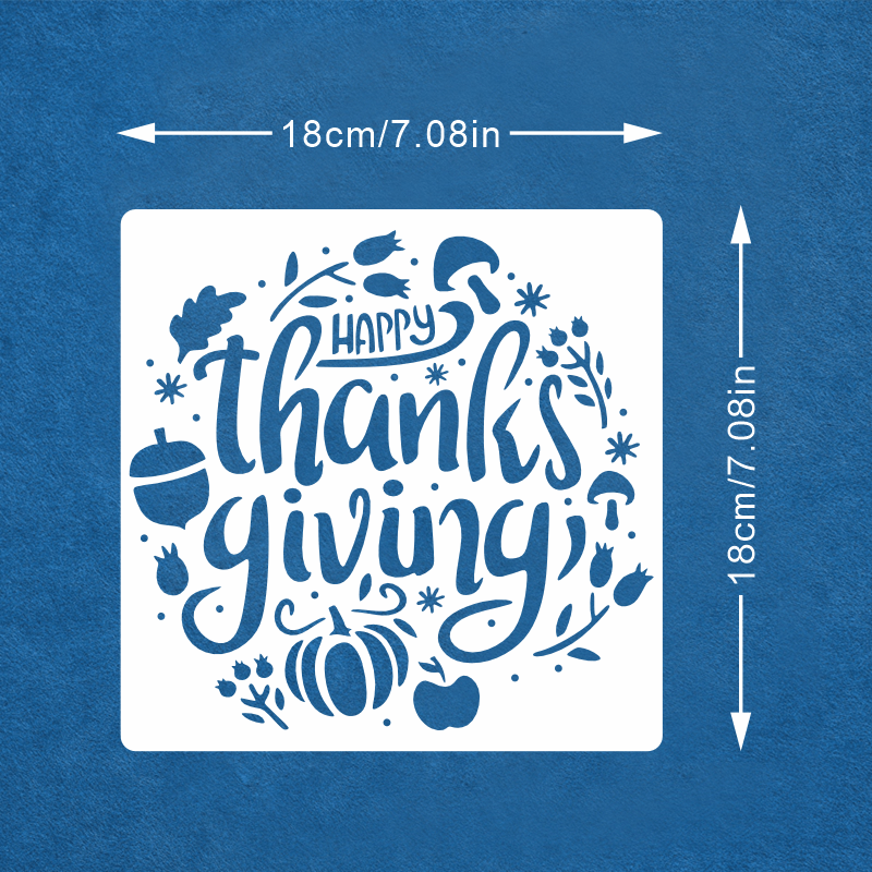 Thanksgiving Day Theme Stencil Festival Pumpkin Theme - Temu Australia