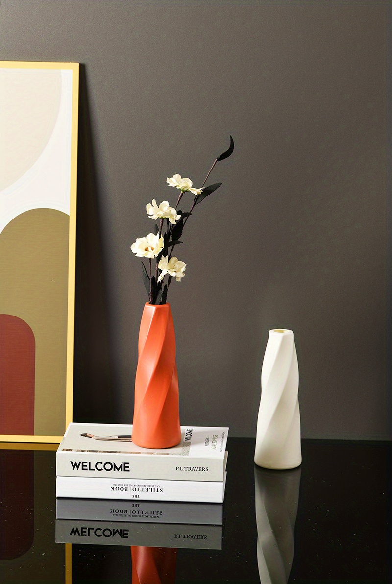 Plastic Flower Vase Modern Vase Home Decor Halloween Xmas - Temu Australia