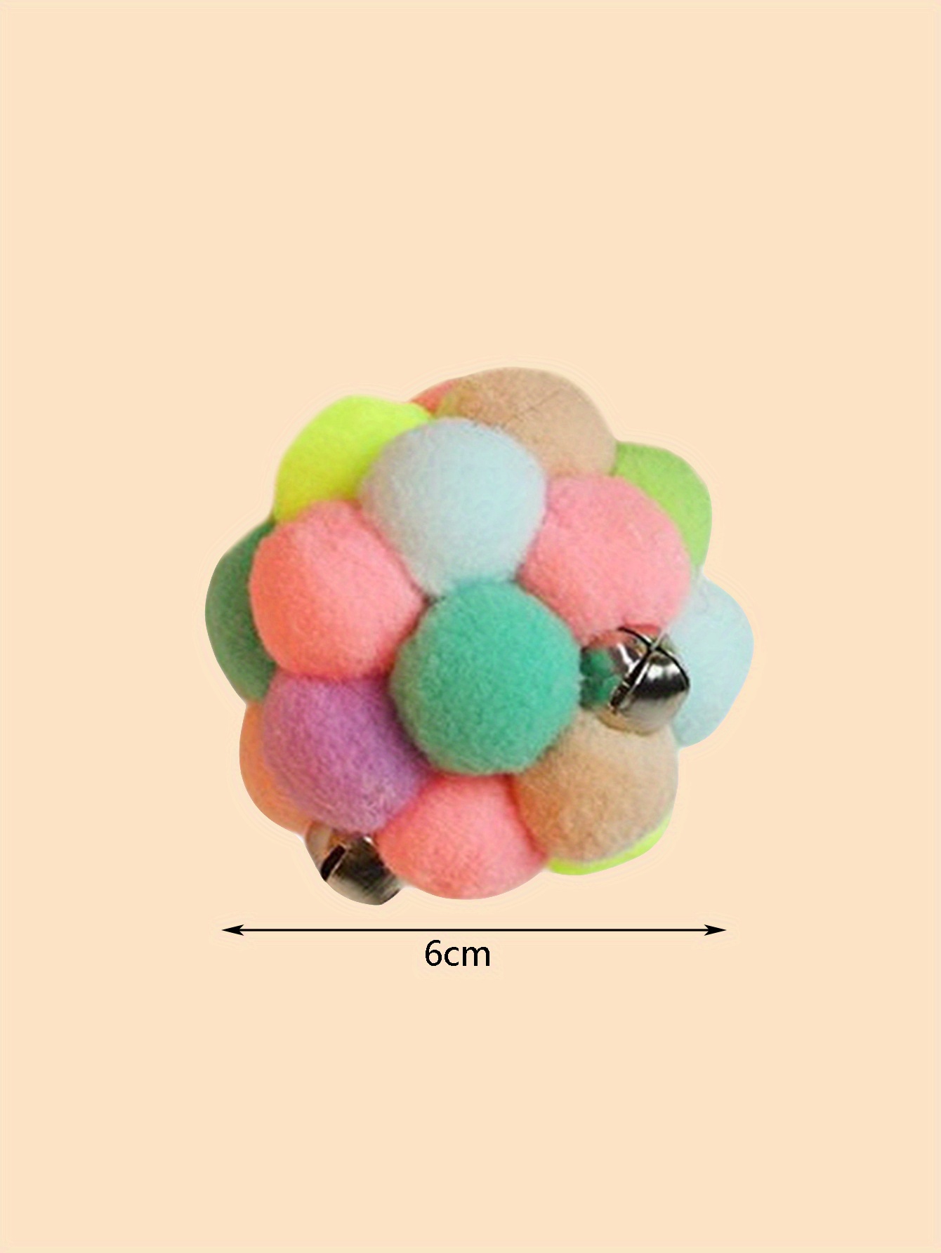 Cat Toy Pompoms Balls Colorful Soft Fuzzy Balls Cats Chewing - Temu ...
