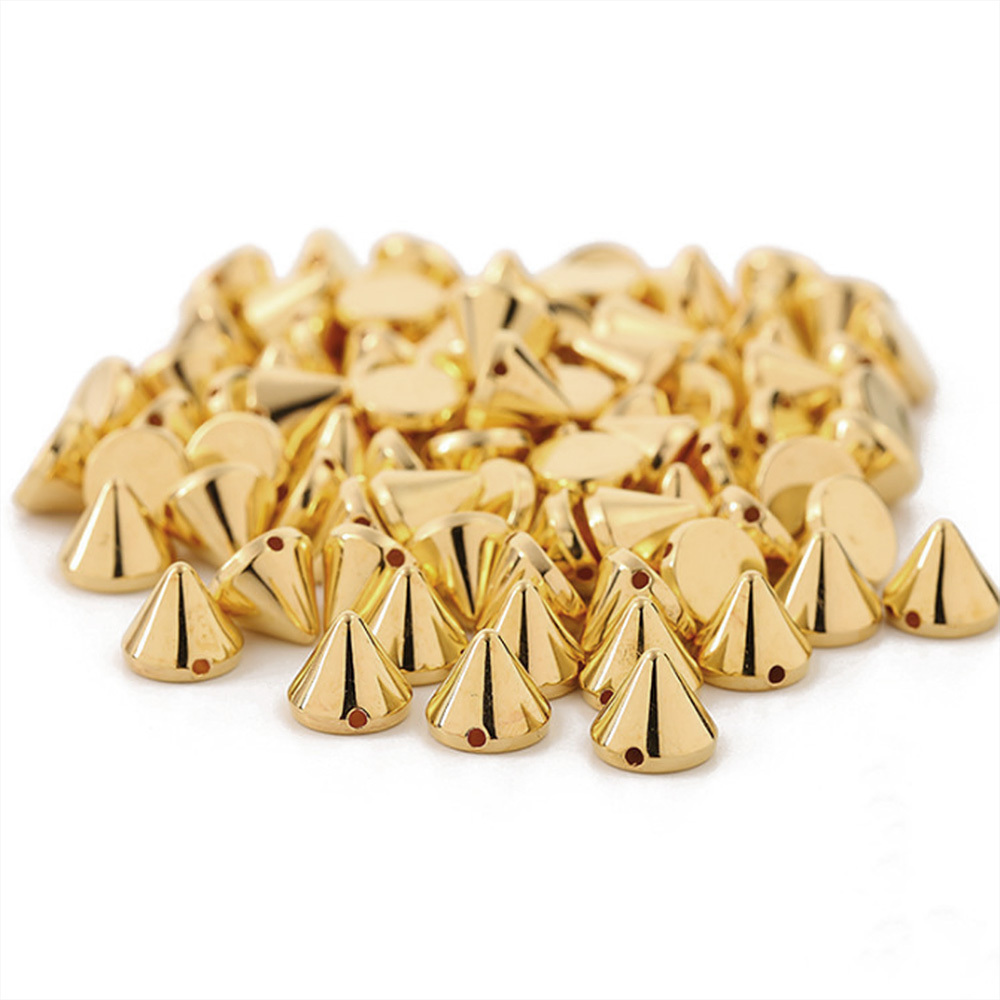 Punk Style Acrylic Bullet Spike Cone Hole Diy Jewelry - Temu Norway