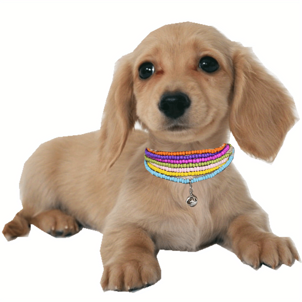 7pcs Colorful Seed Beaded Pet Necklaces For Dog And Cat Accessories ...