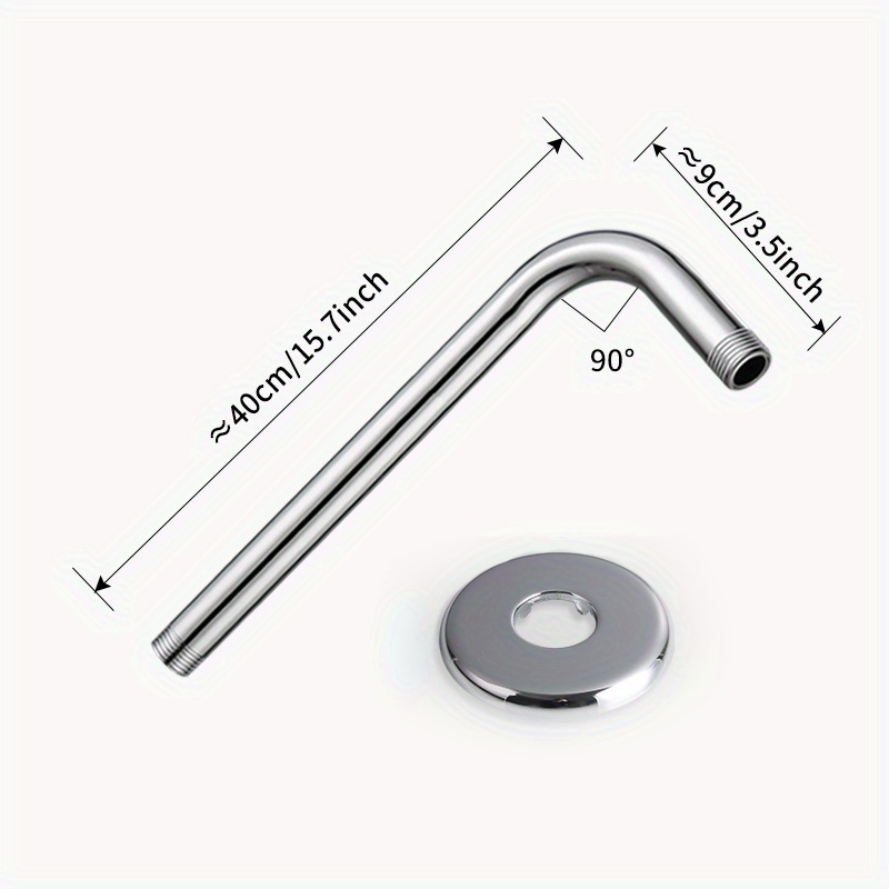 Wall Mounted Extended Shower Arm Stainless Steel Shower - Temu Netherlands