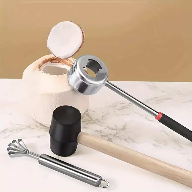 Coconut Opening Tool Coconut Hammer Coconut Opener - Temu Australia