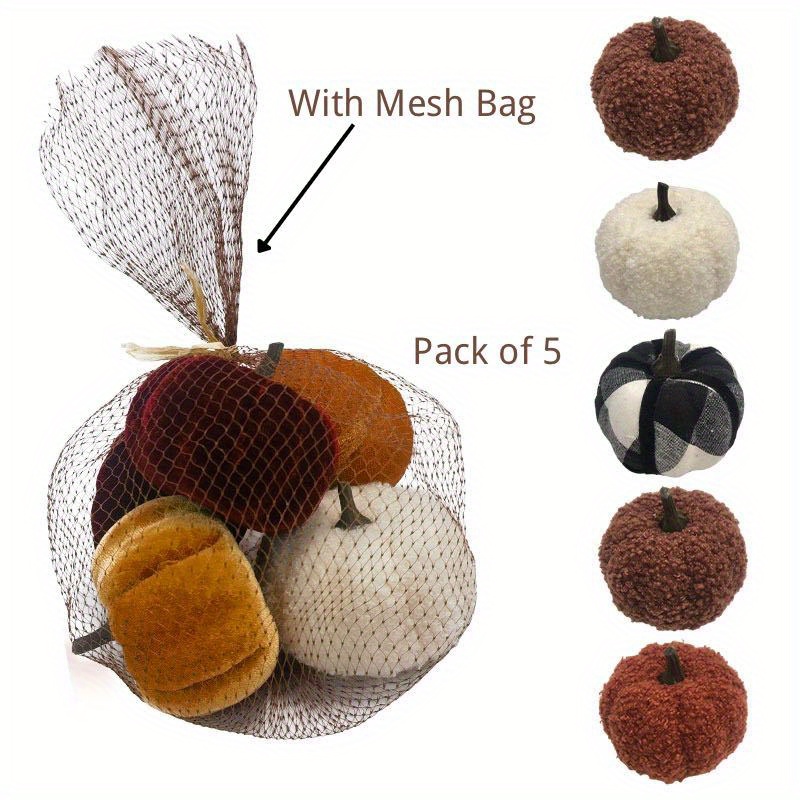 Lifelike Handcrafted Pumpkins Autumn Home Decor - Temu Canada