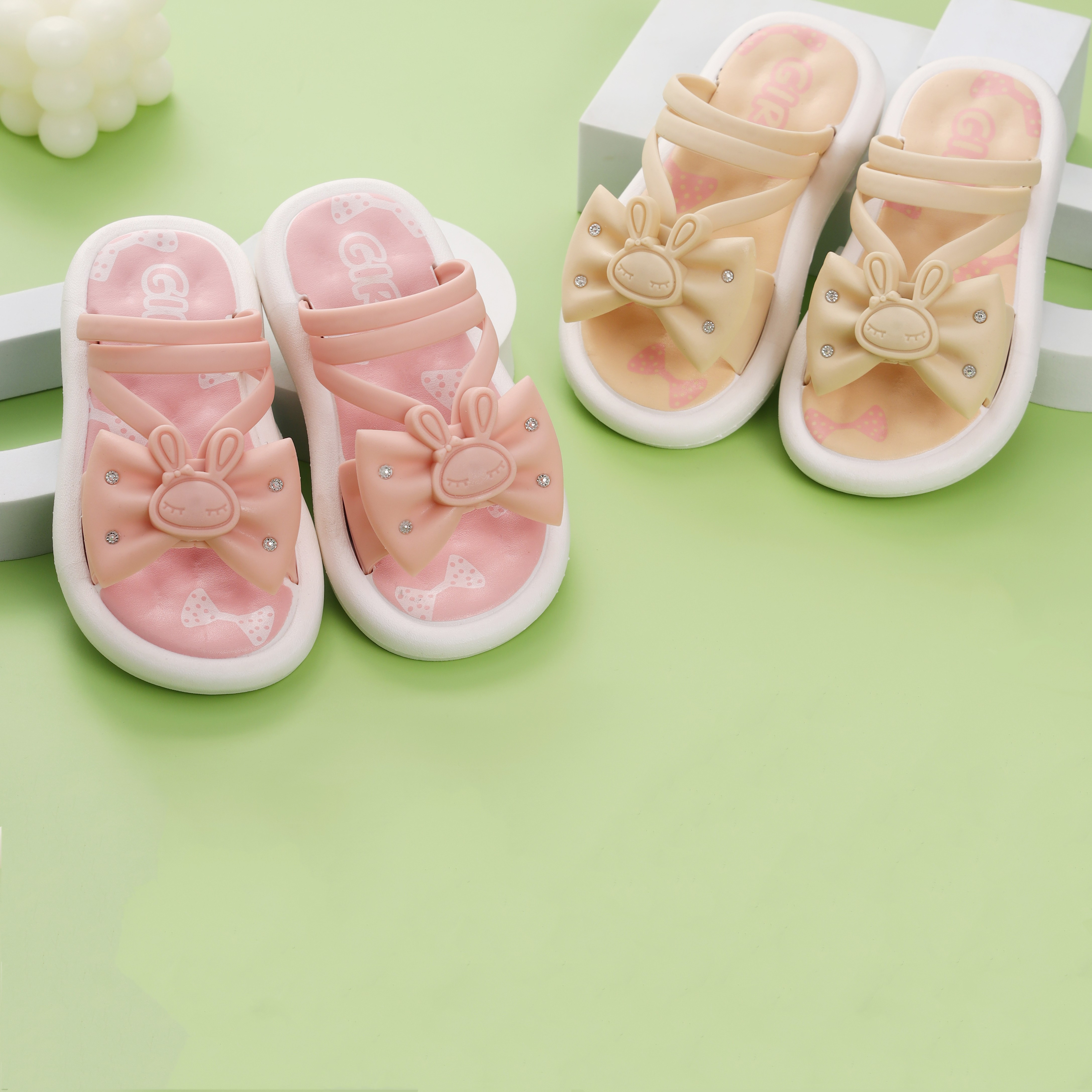 Jiageya Trendy Cute Solid Color Open Toe Sandals Girls - Temu Australia